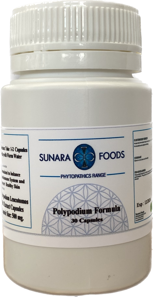 Polypodium Formula 30 Capsules – Sunarafoods